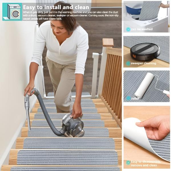 Nedrseča podloga za stopnice (8 kosov) | STEPRUG – Toprabat.si