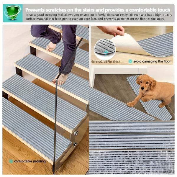 Nedrseča podloga za stopnice (8 kosov) | STEPRUG – Toprabat.si